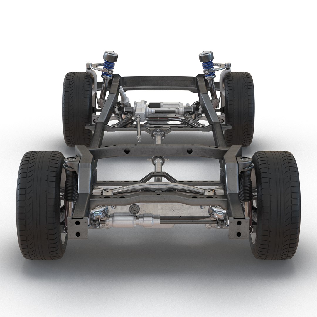 3d model suv chassis frame