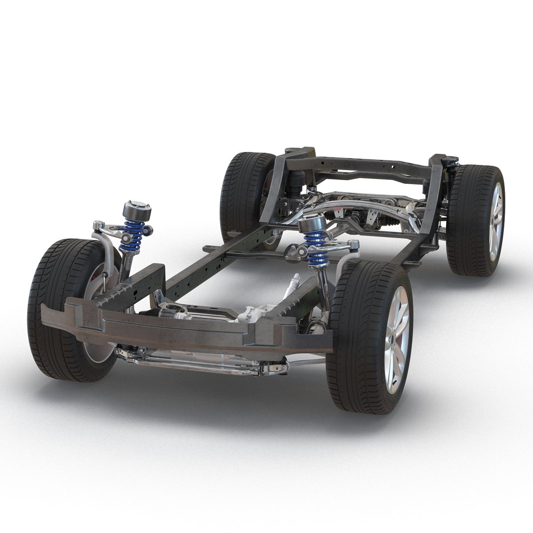 3d model suv chassis frame