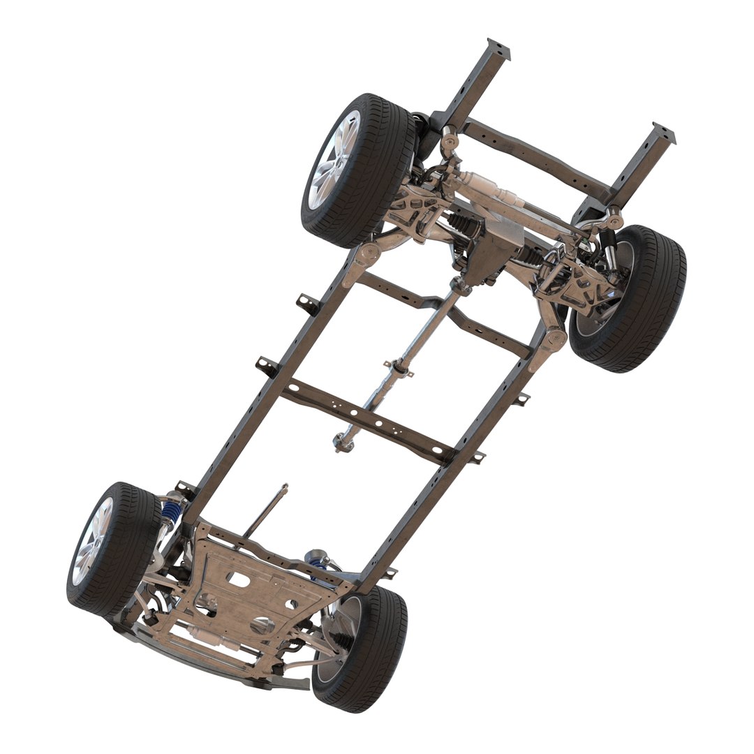 3d model suv chassis frame