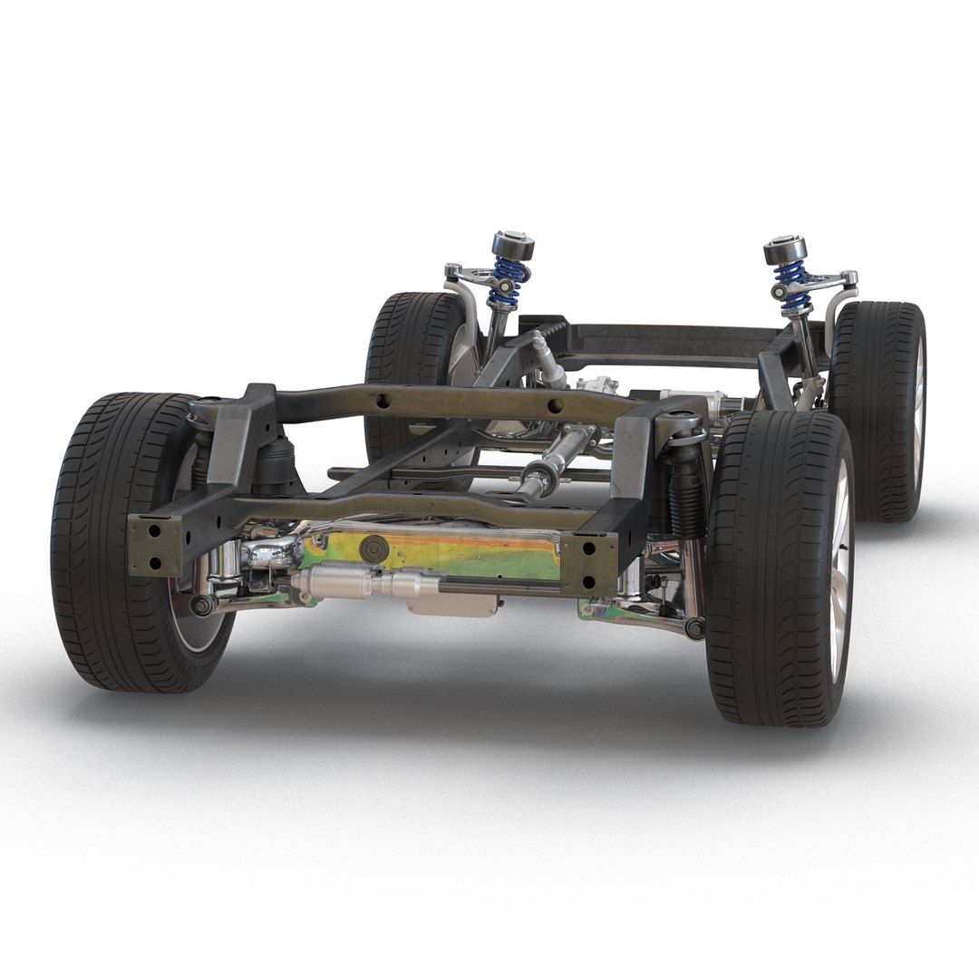 3d model suv chassis frame