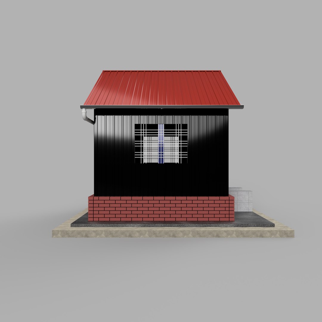 3D Tin Roof House With Steel Structure Model - TurboSquid 2172158