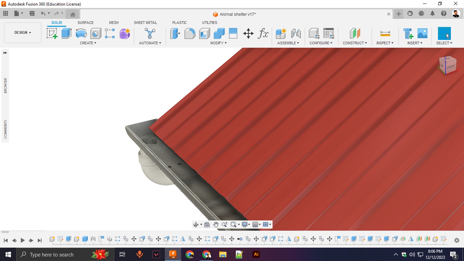 3D Tin Roof House With Steel Structure Model - TurboSquid 2172158