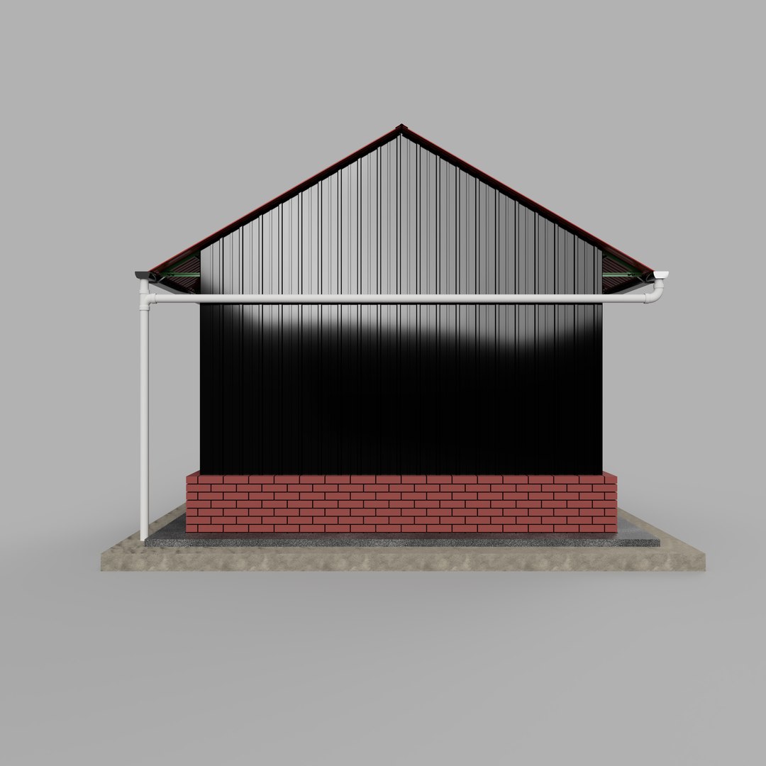 3D Tin Roof House With Steel Structure Model - TurboSquid 2172158