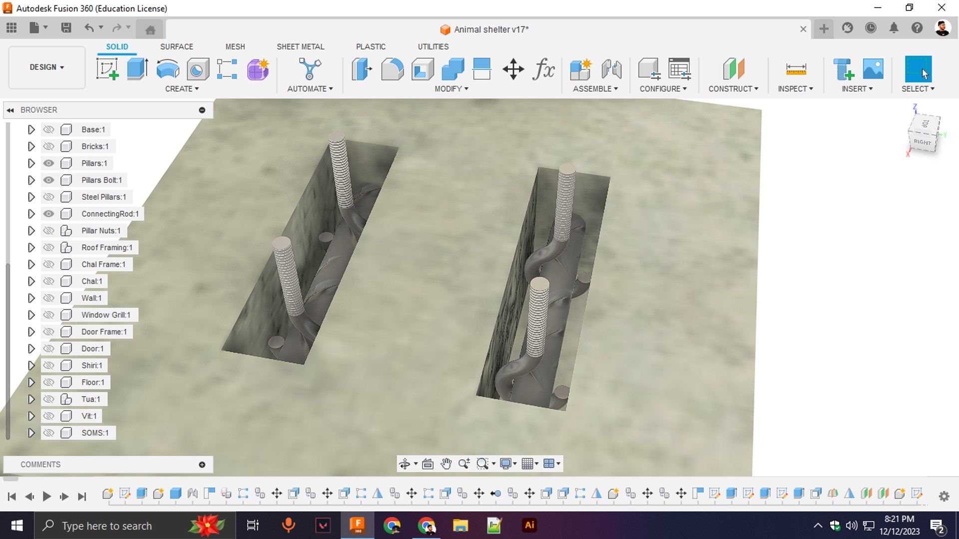 3D Tin Roof House With Steel Structure Model - TurboSquid 2172158