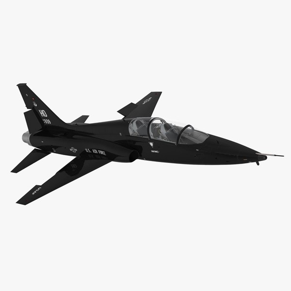 modelo 3d T-38 Talon USAF Jet Trainer negro aparejado - TurboSquid 2193055