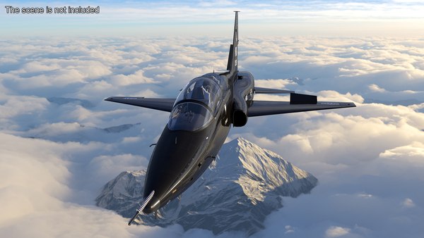 modelo 3d T-38 Talon USAF Jet Trainer negro aparejado - TurboSquid 2193055