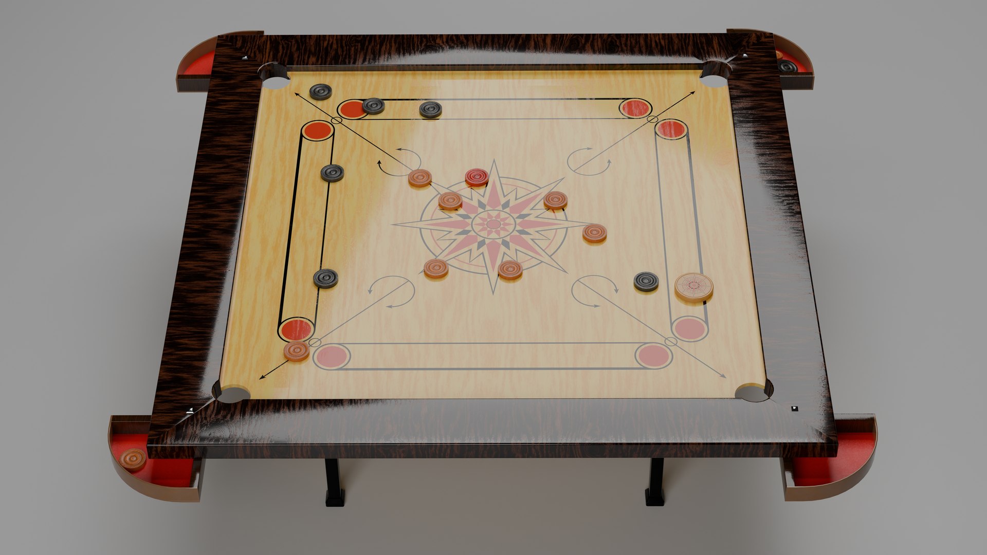 Carrom Board 3D - TurboSquid 2286520