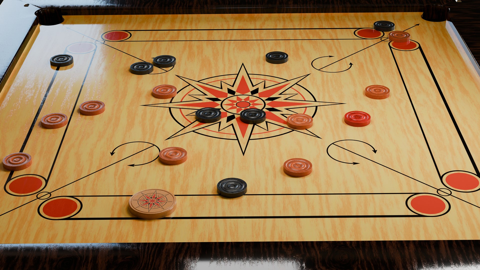 Carrom Board BLEND File 3D - TurboSquid 2286520