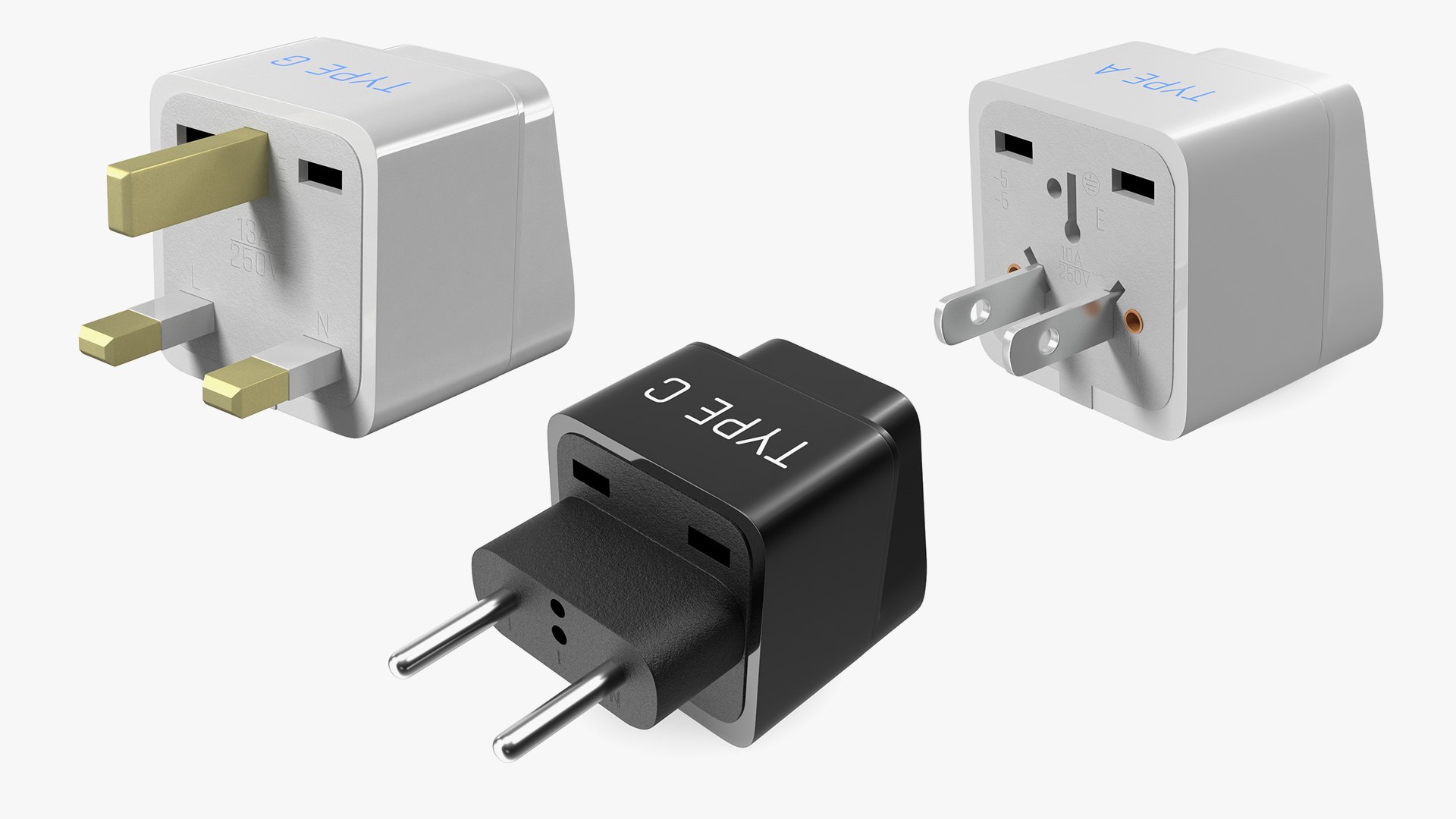 3D model Electrical Plug Adapters Collection - TurboSquid 1842394