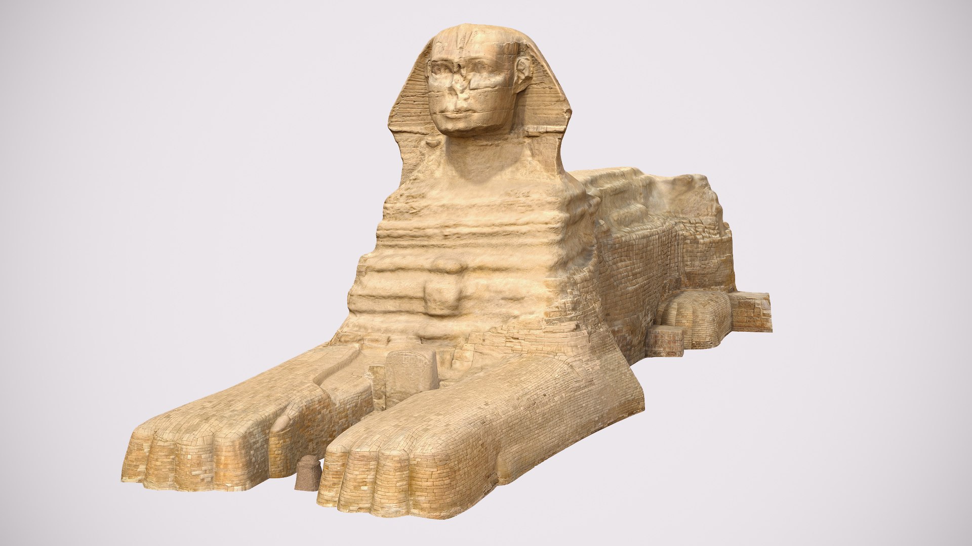 Remastered Great Sphinx Of Giza Based 3D Scan 3D Model - TurboSquid 2341440