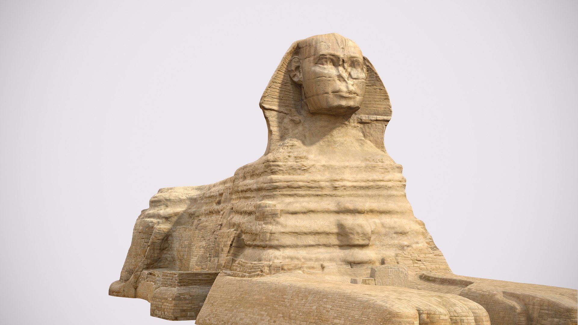Remastered Great Sphinx Of Giza Based 3D Scan 3D Model - TurboSquid 2341440