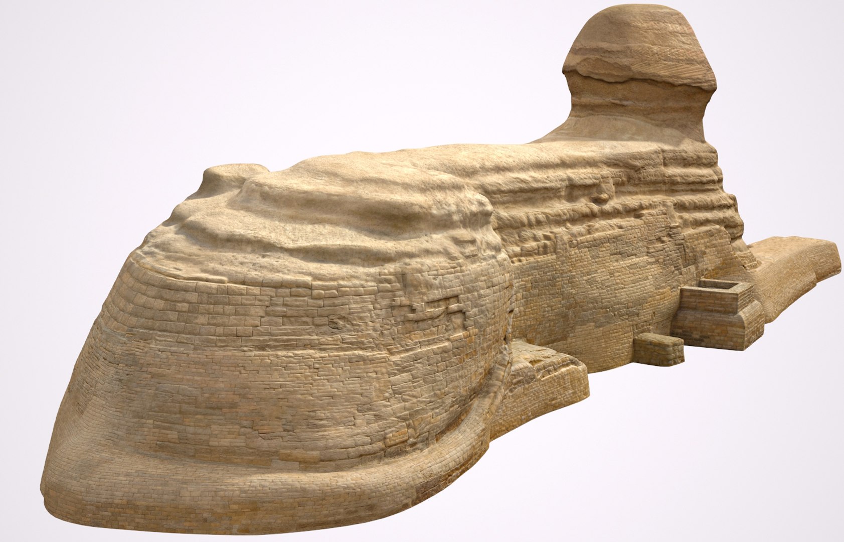 Remastered Great Sphinx Of Giza Based 3D Scan 3D Model - TurboSquid 2341440