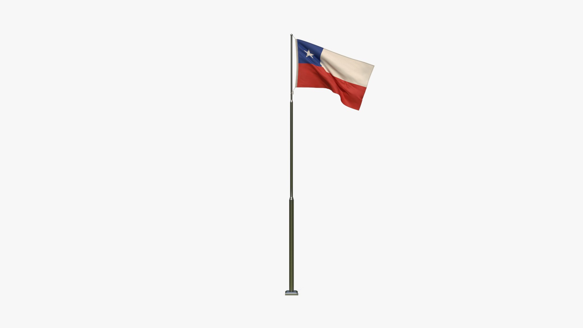 Animated Chile Flag Model - TurboSquid 1795594