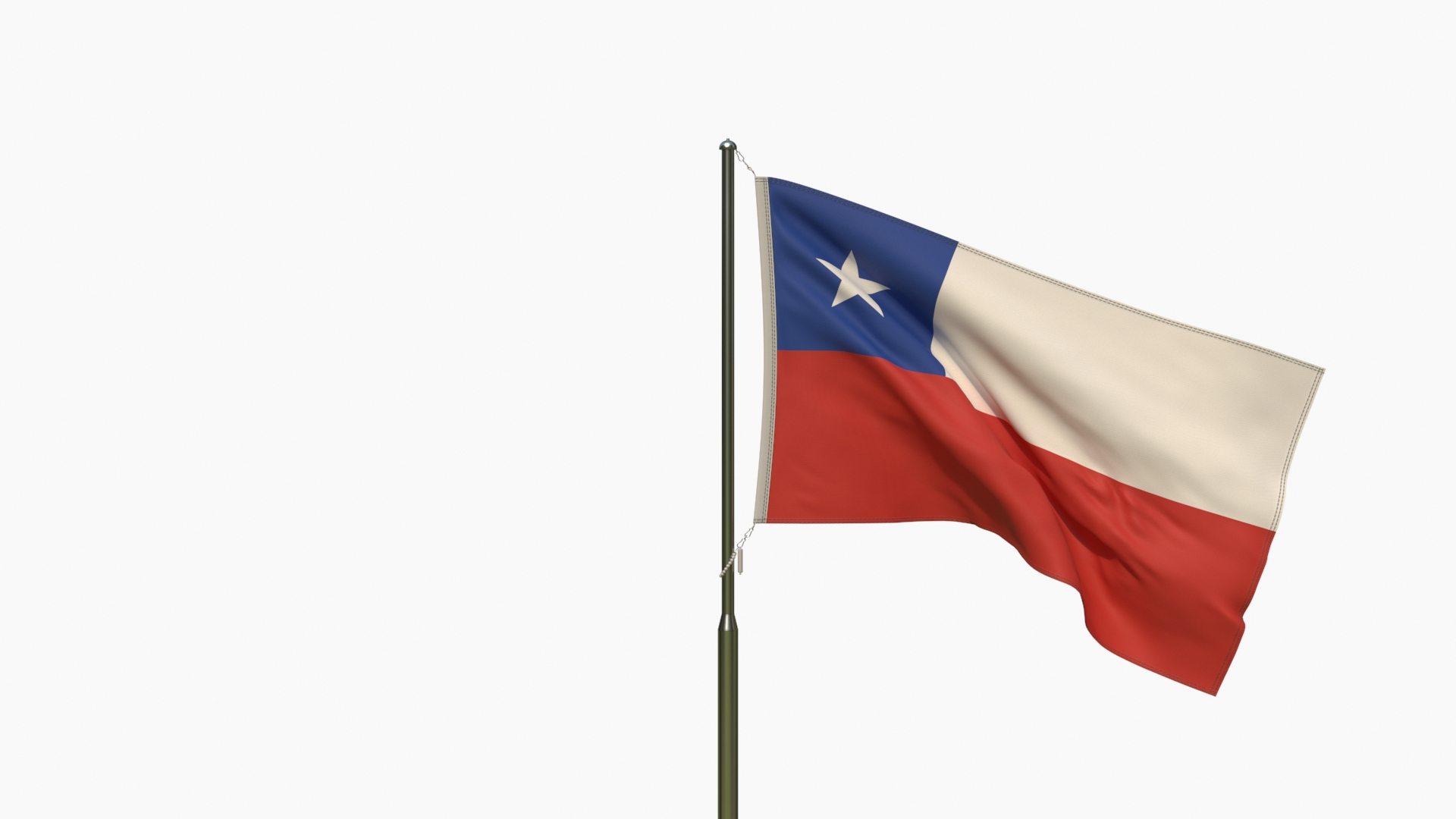 Animated Chile Flag Model - TurboSquid 1795594