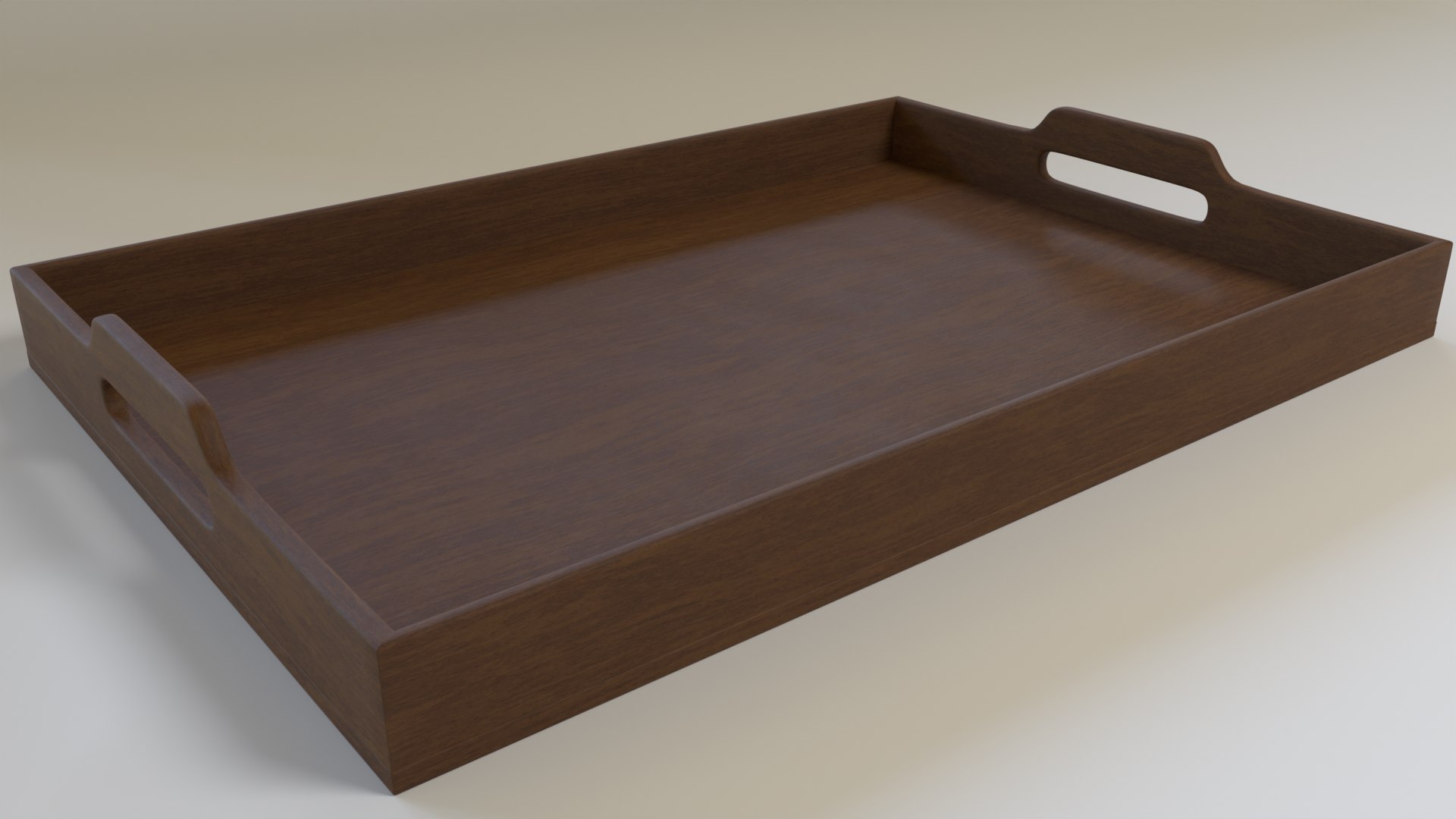 Wooden Serving Tray 3D Model - TurboSquid 1963520