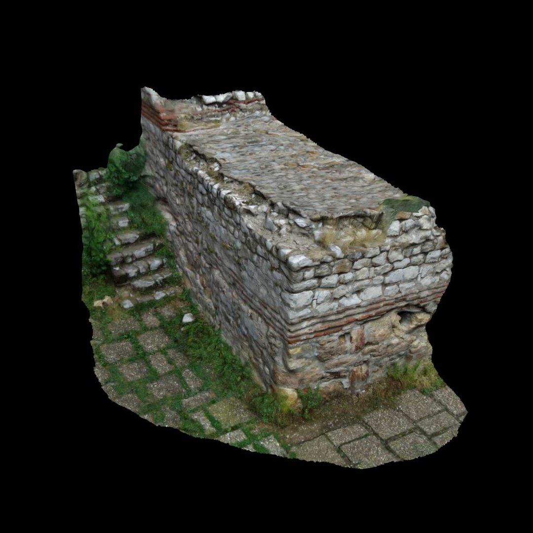 3d Model Ruins 4 - Stairs