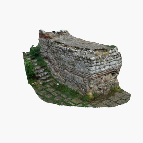 3d model ruins 4 - stairs