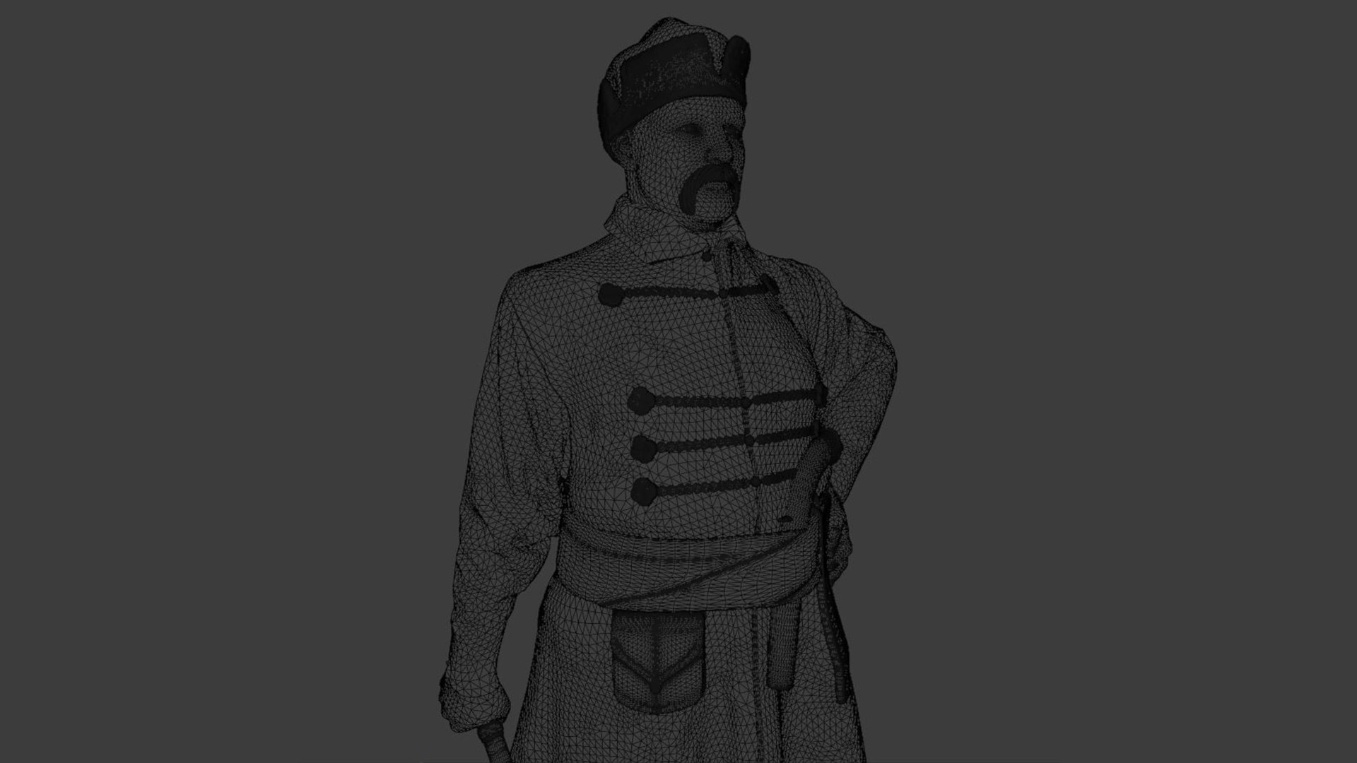3D Ukrainian Cossack With Mace - TurboSquid 1896020