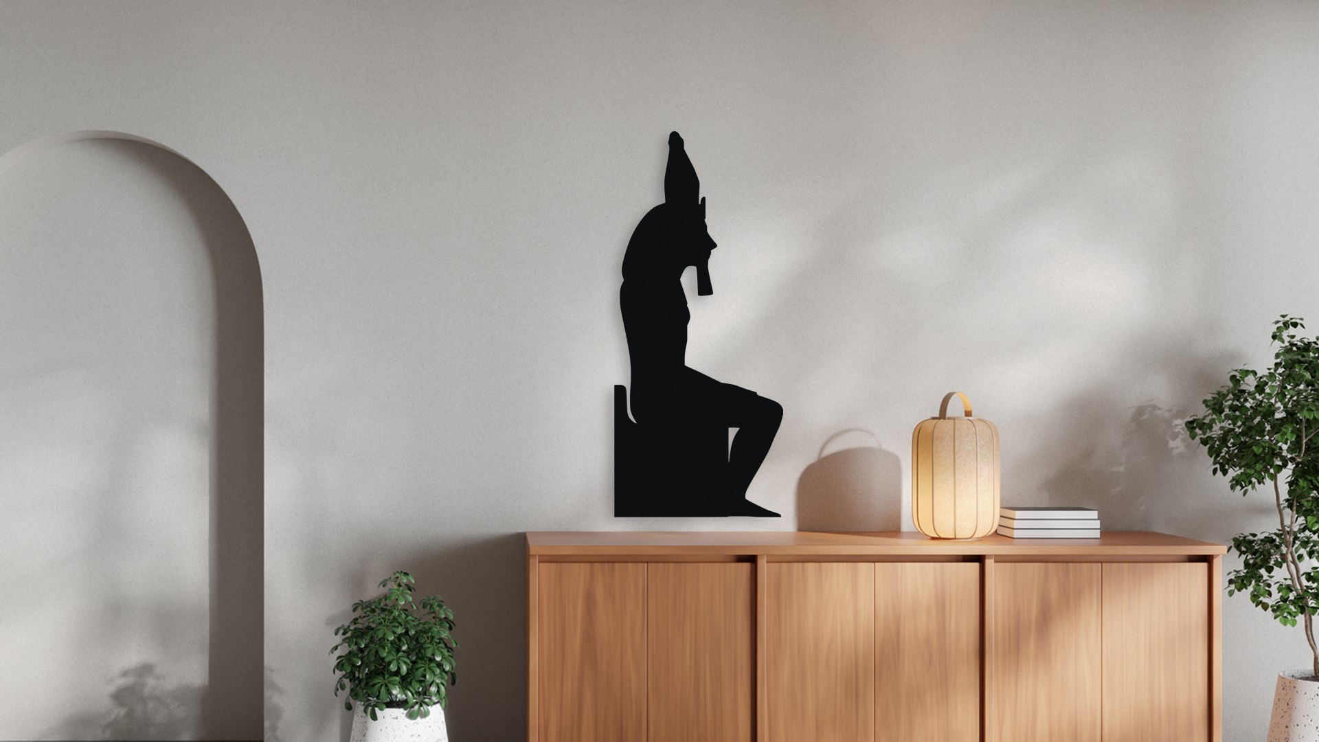 3D Egyptian Pharaoh Silhouette Wall Decor Art Model - TurboSquid 2457534