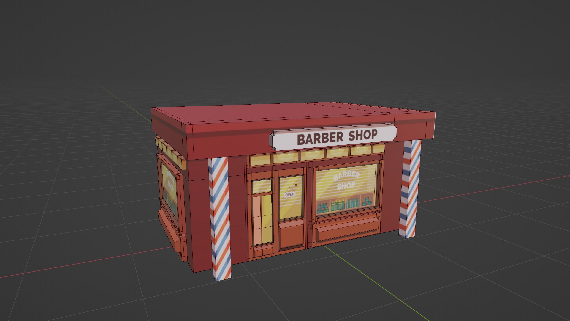 Barber Shop 3D Model - TurboSquid 2140133