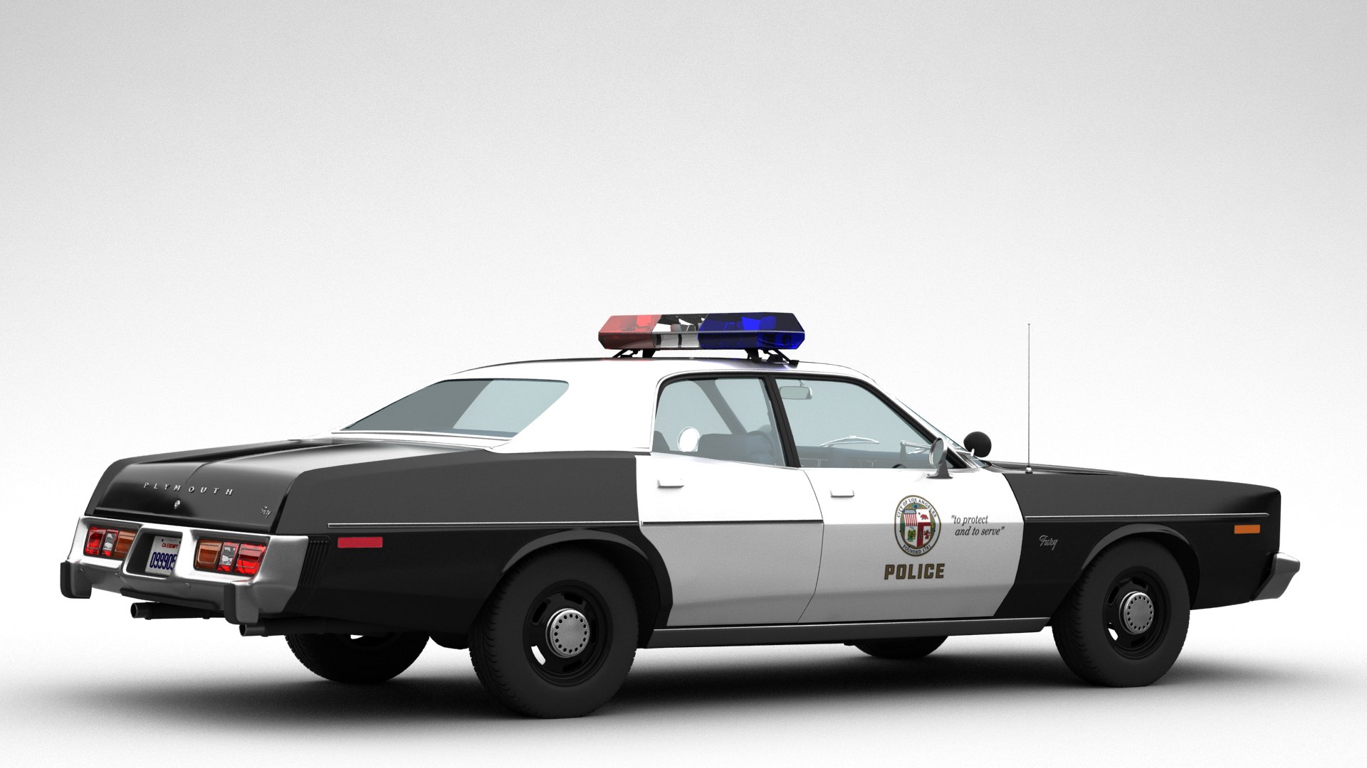 3D Plymouth Fury Police 1978 - TurboSquid 2075595