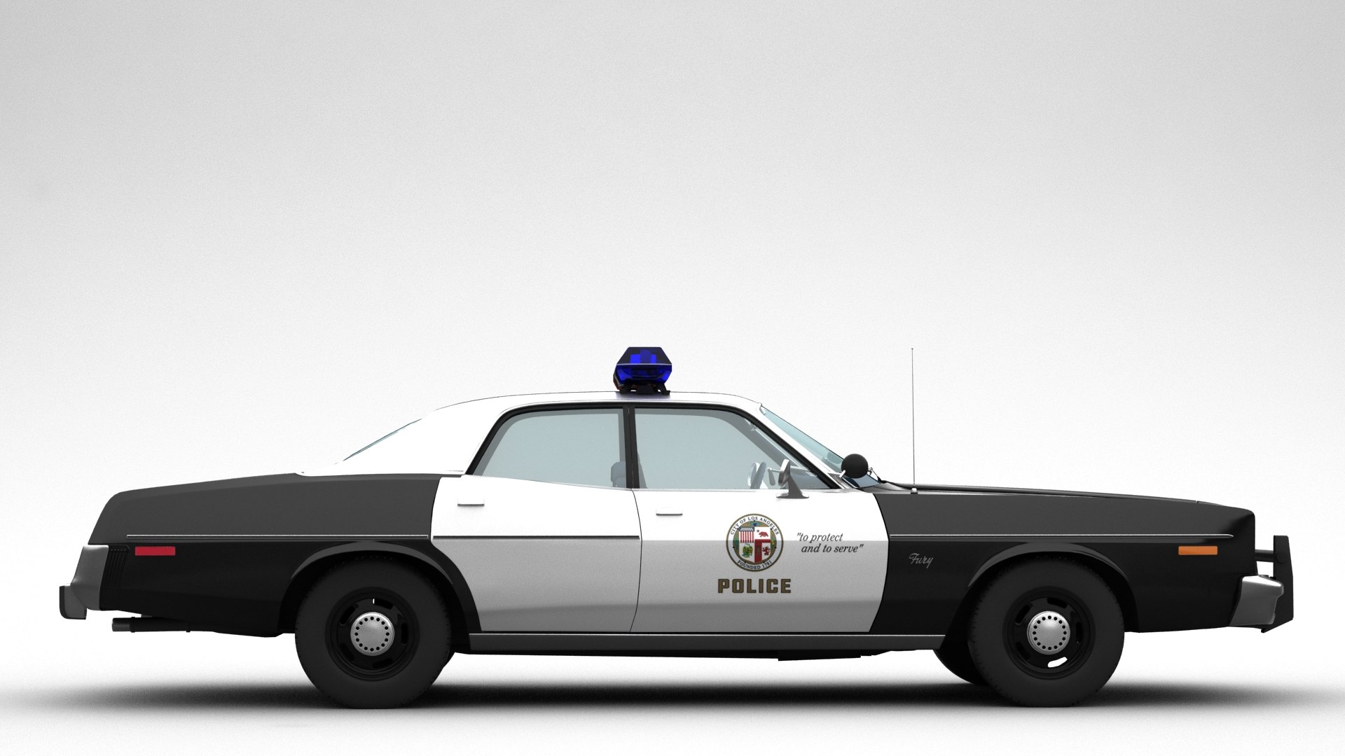 3D Plymouth Fury Police 1978 - TurboSquid 2075595