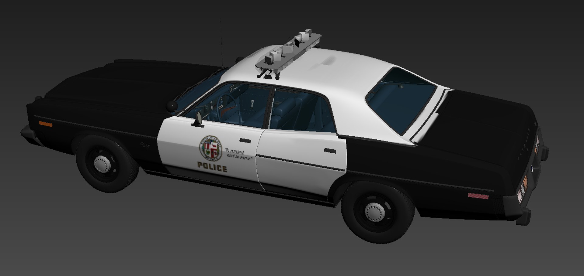 3D Plymouth Fury Police 1978 - TurboSquid 2075595