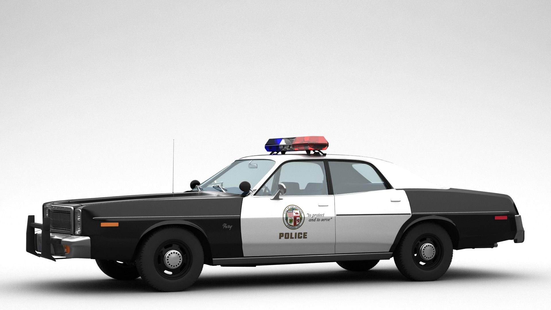 3D Plymouth Fury Police 1978 - TurboSquid 2075595