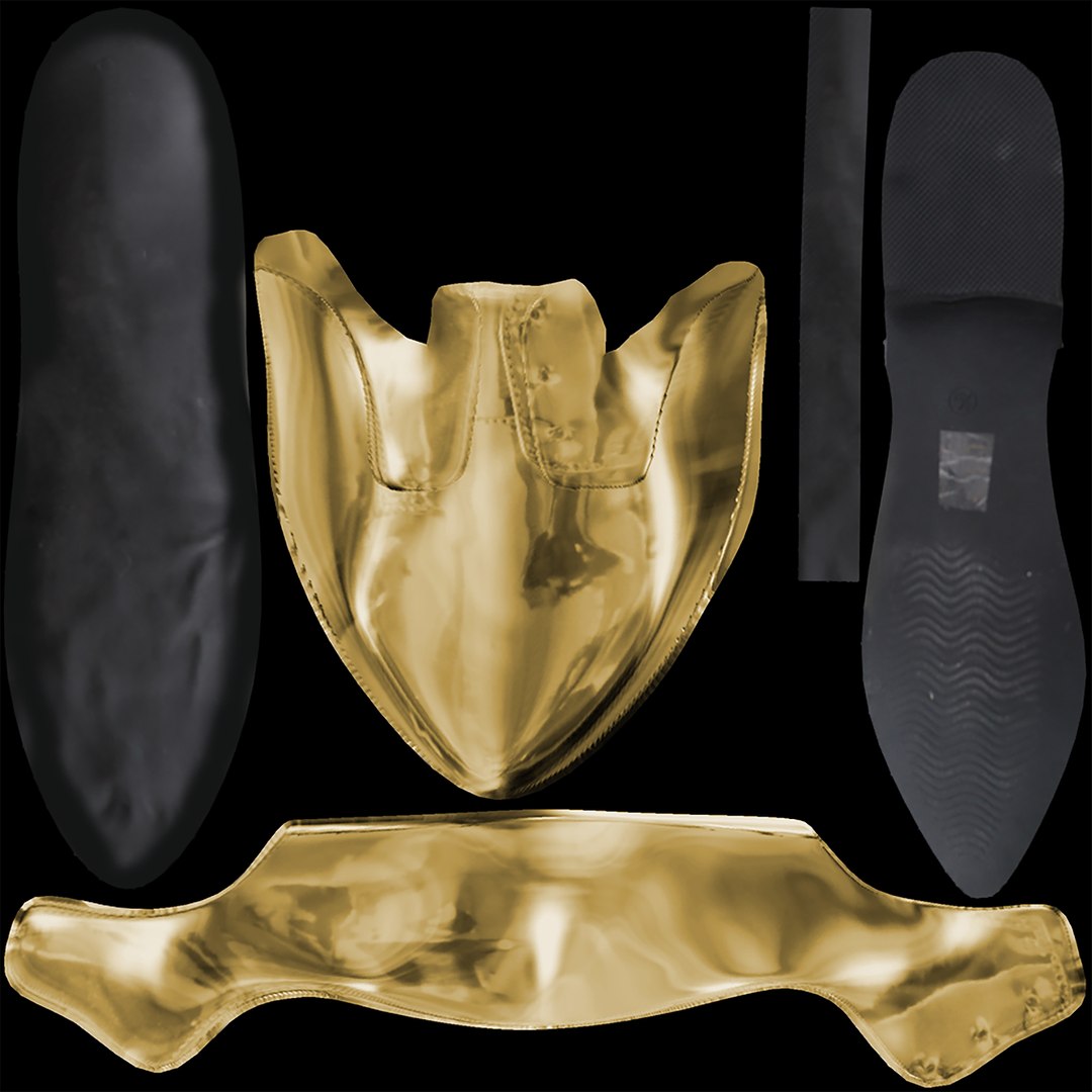 3D Shiny Oxford Shoes model - TurboSquid 1765535