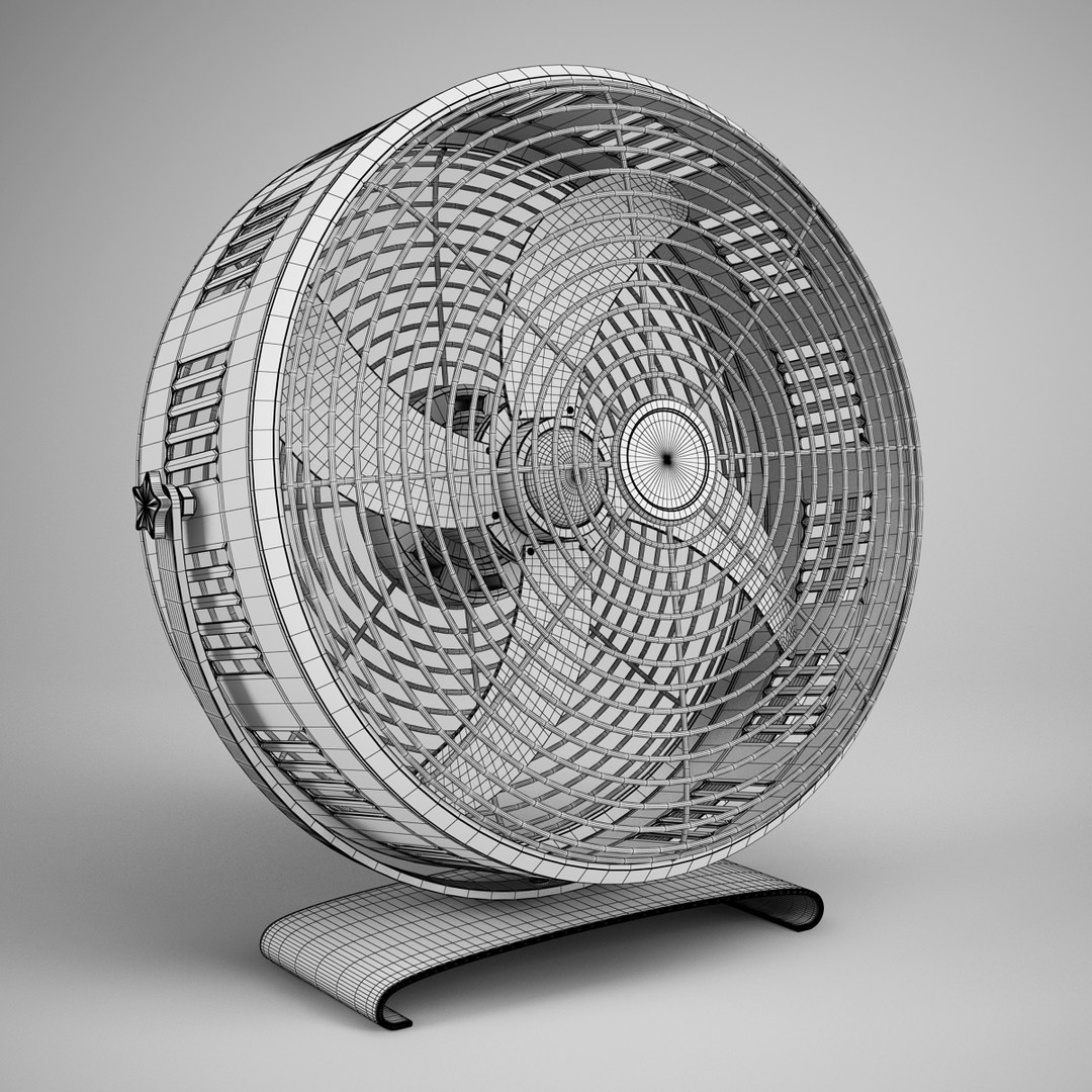 3d Desk Fan 04