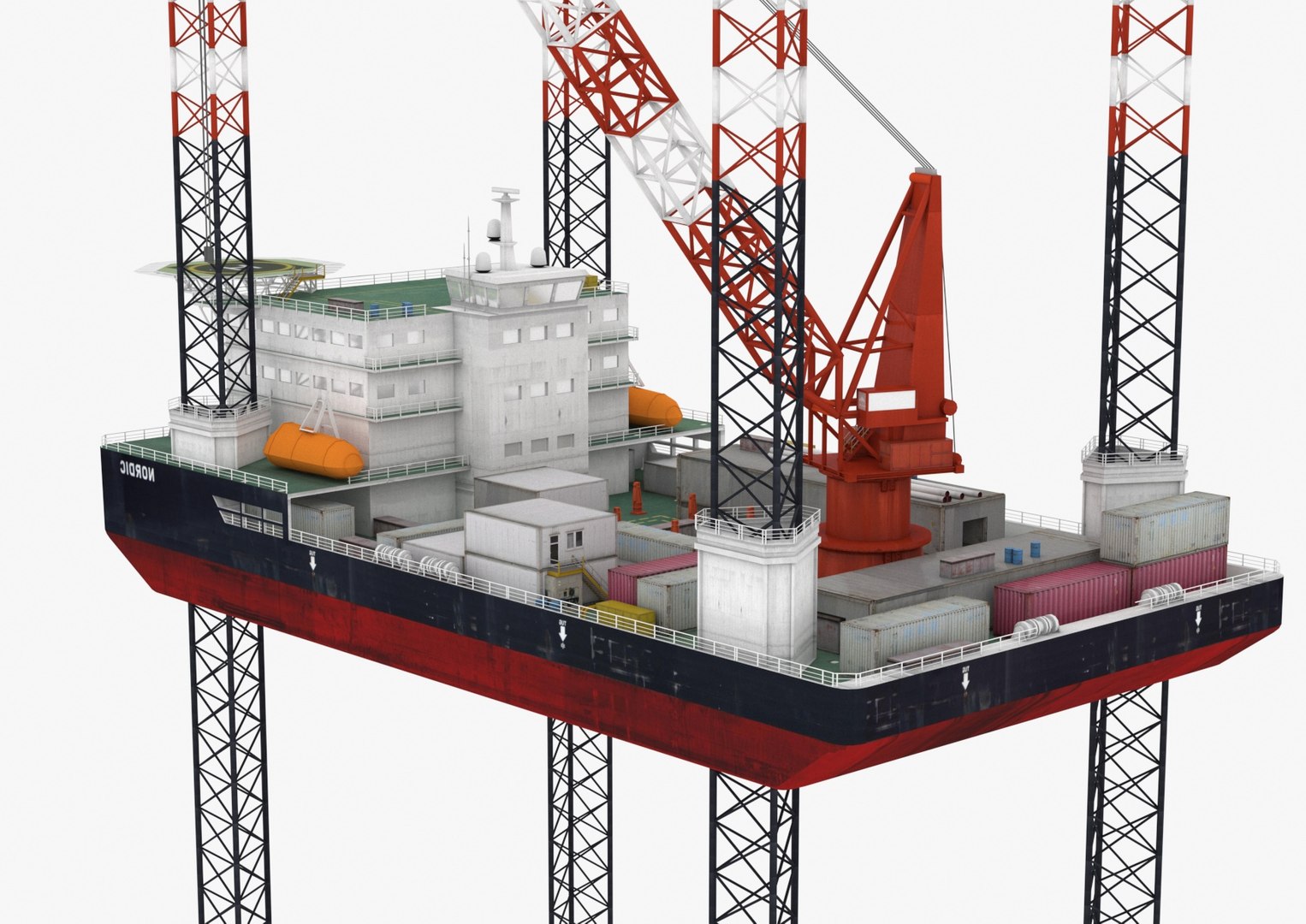 3D Wind Farm Jacket Construction 3D Model - TurboSquid 2183421