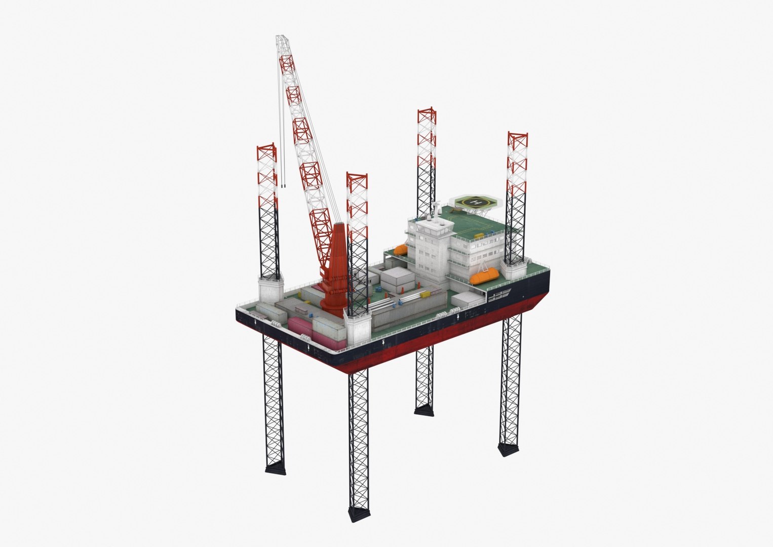 3D Wind Farm Jacket Construction 3D Model - TurboSquid 2183421