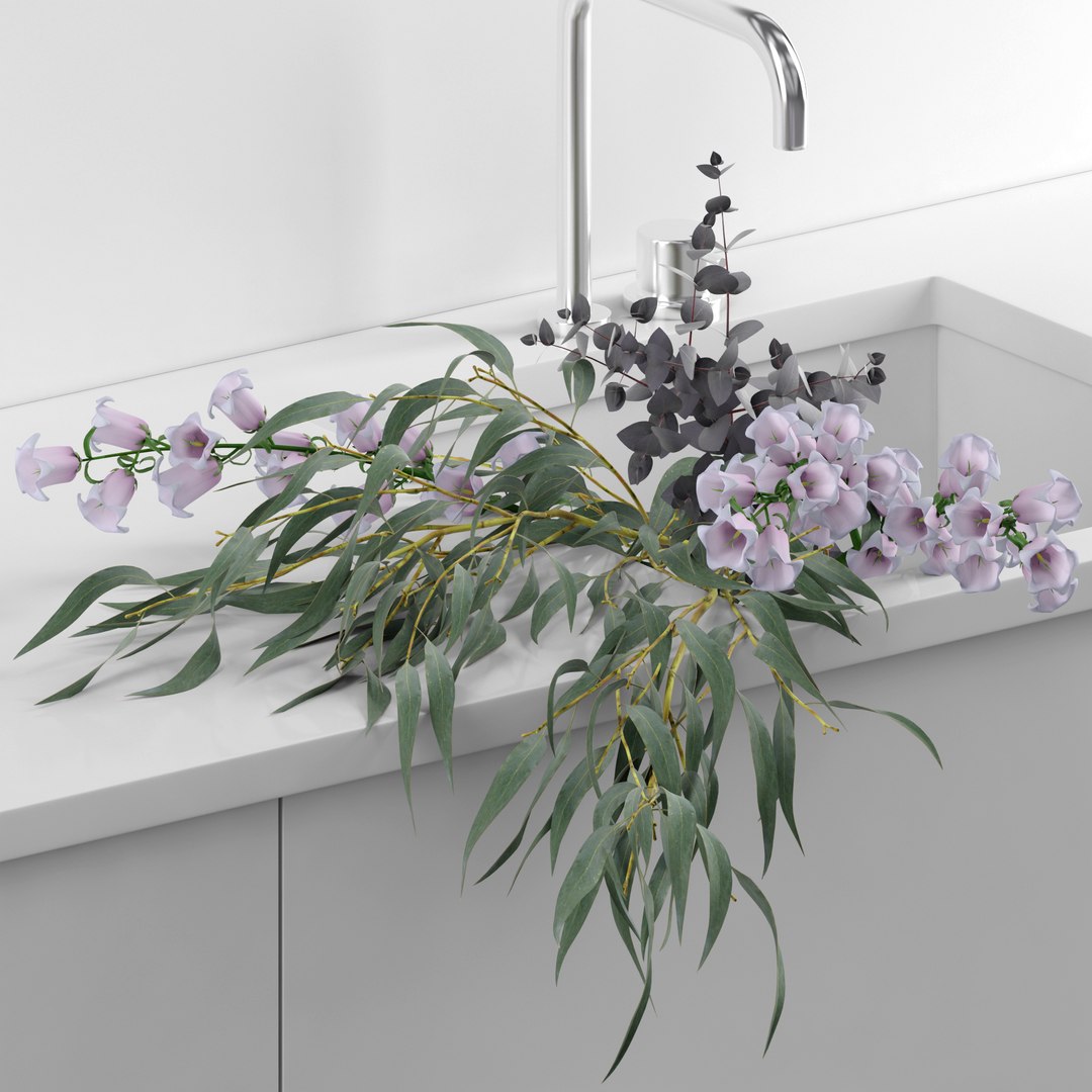 3D Realistic Sink Tap Flowers - TurboSquid 1339607