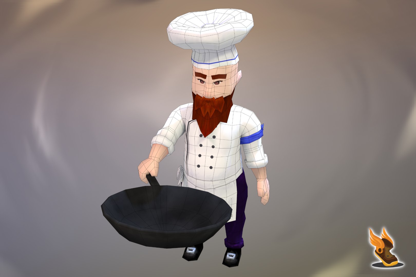 Stylized NPC - Chef 3D Model - TurboSquid 2047266