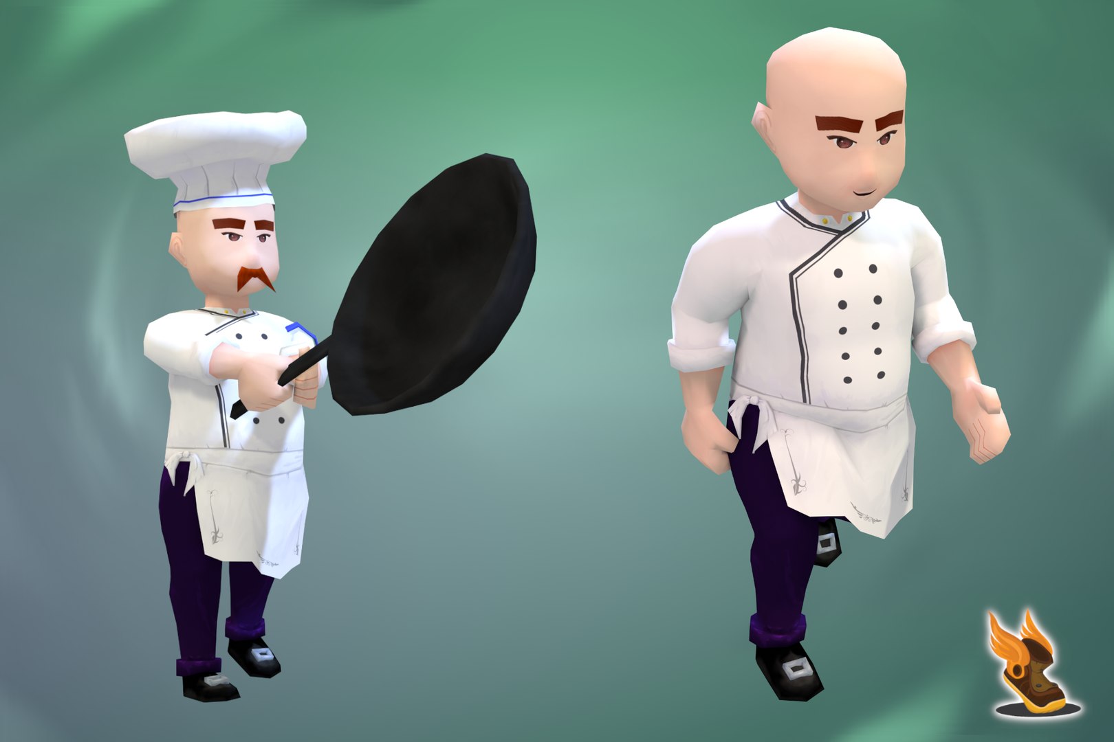Stylized NPC - Chef 3D Model - TurboSquid 2047266