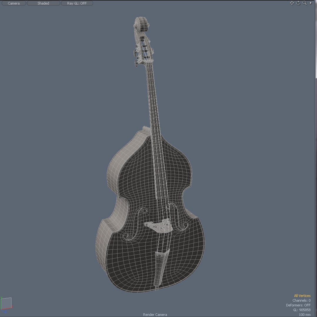 Double Bass 3d Model