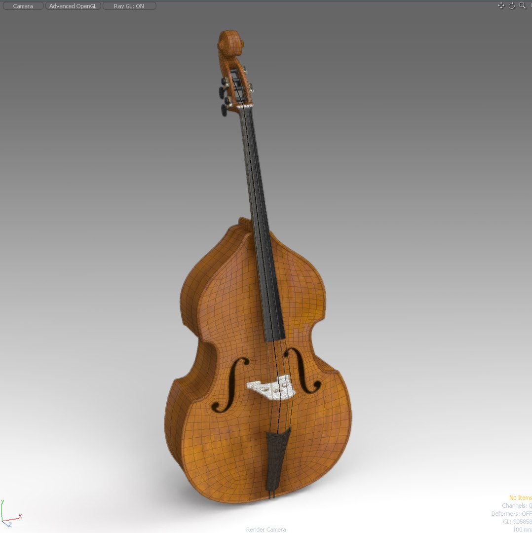 Double Bass 3d Model