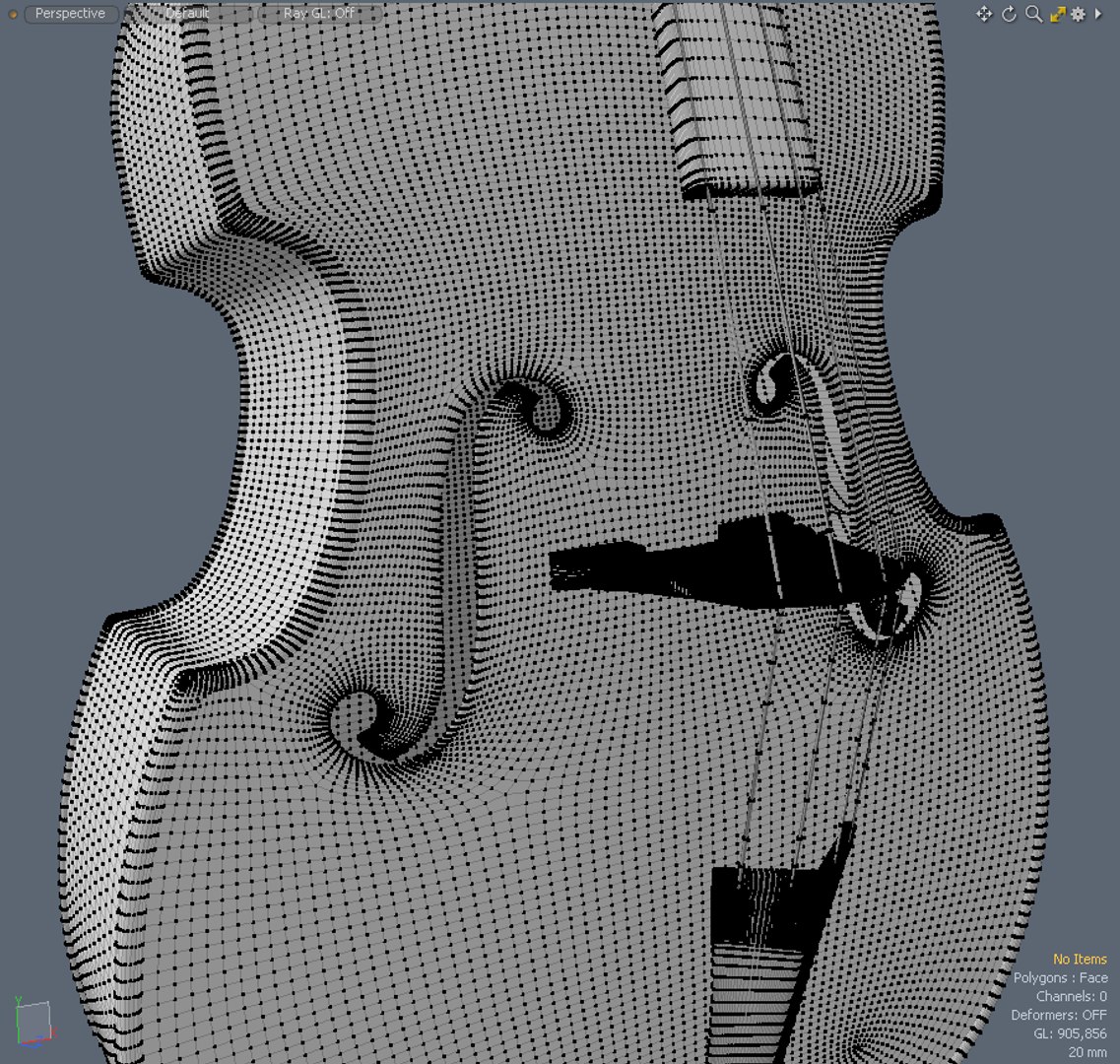 Double Bass 3d Model