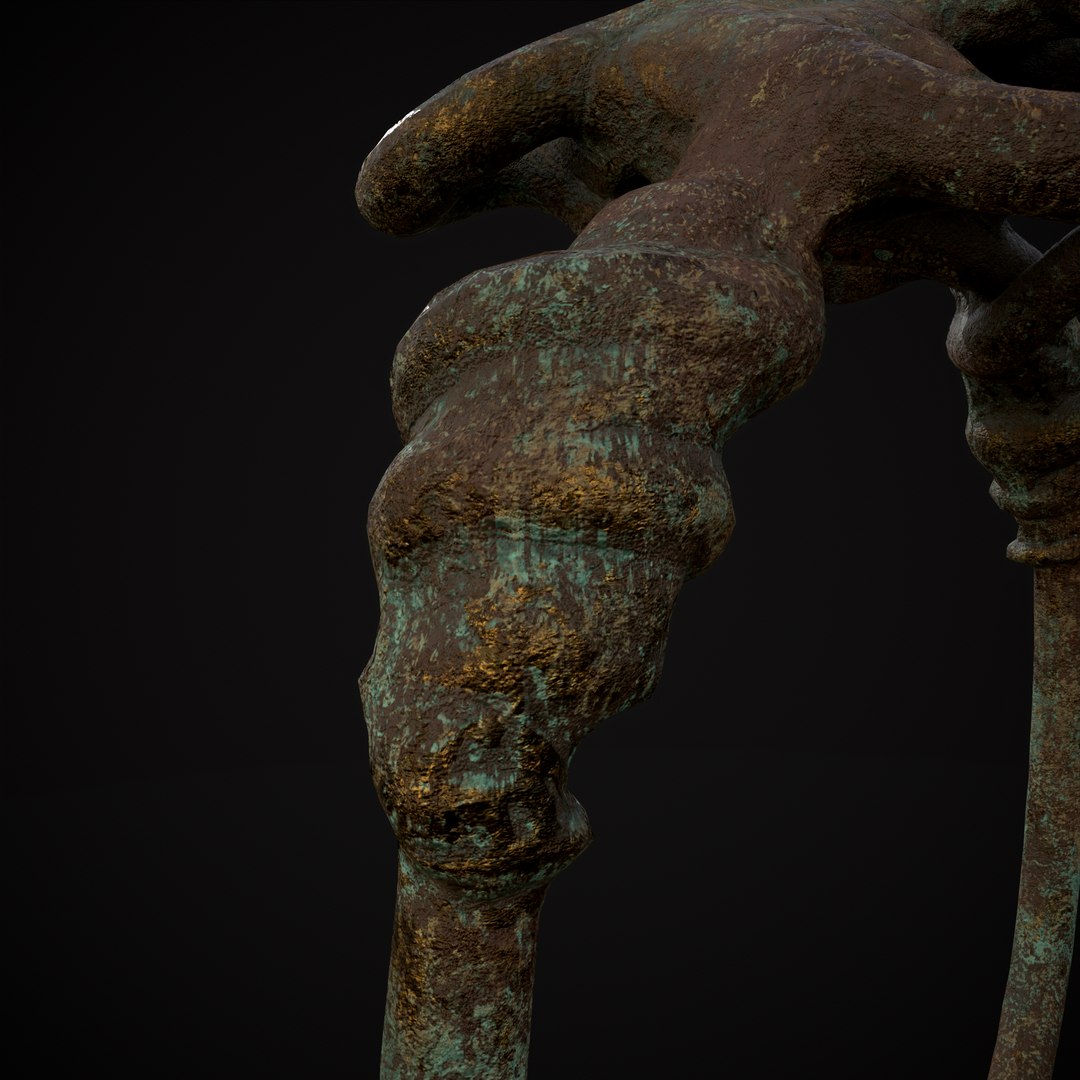 3D Corroded Twisted Wire Gold Ring Model - TurboSquid 1989153