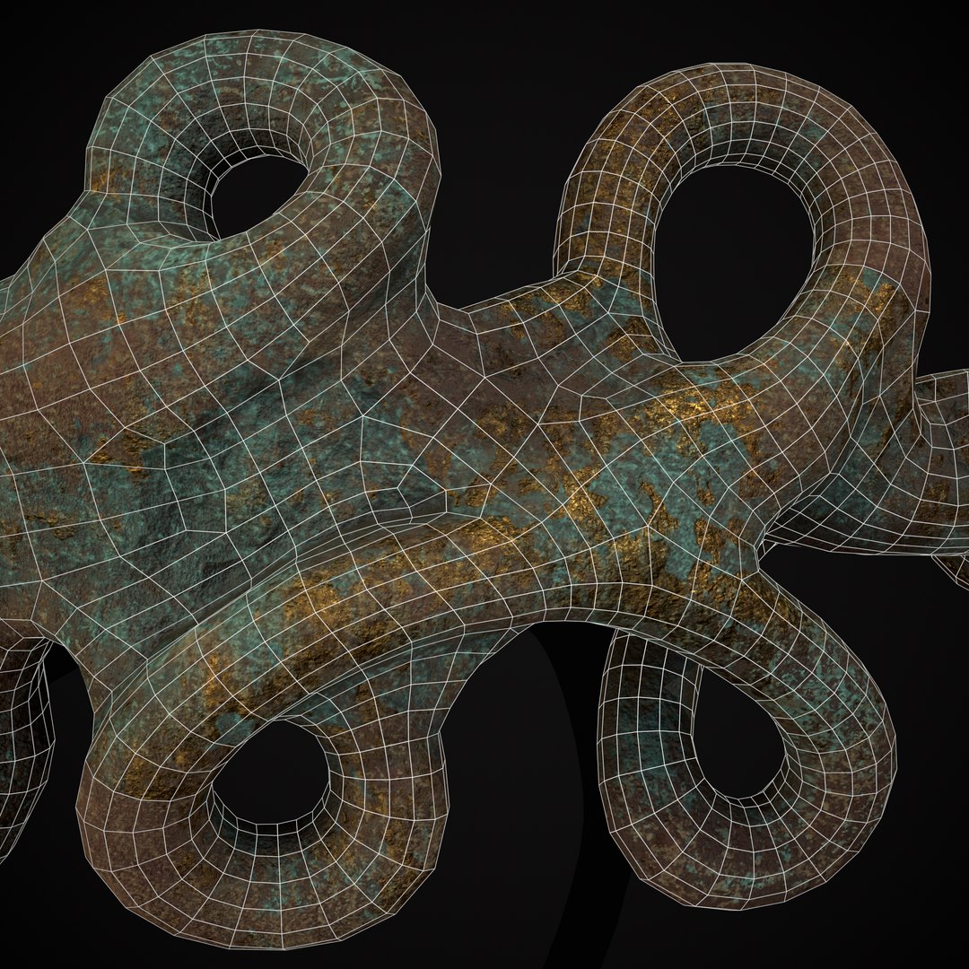 3D Corroded Twisted Wire Gold Ring Model - TurboSquid 1989153