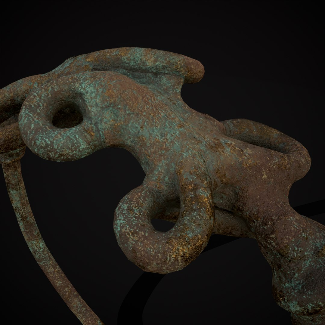 3D Corroded Twisted Wire Gold Ring Model - TurboSquid 1989153