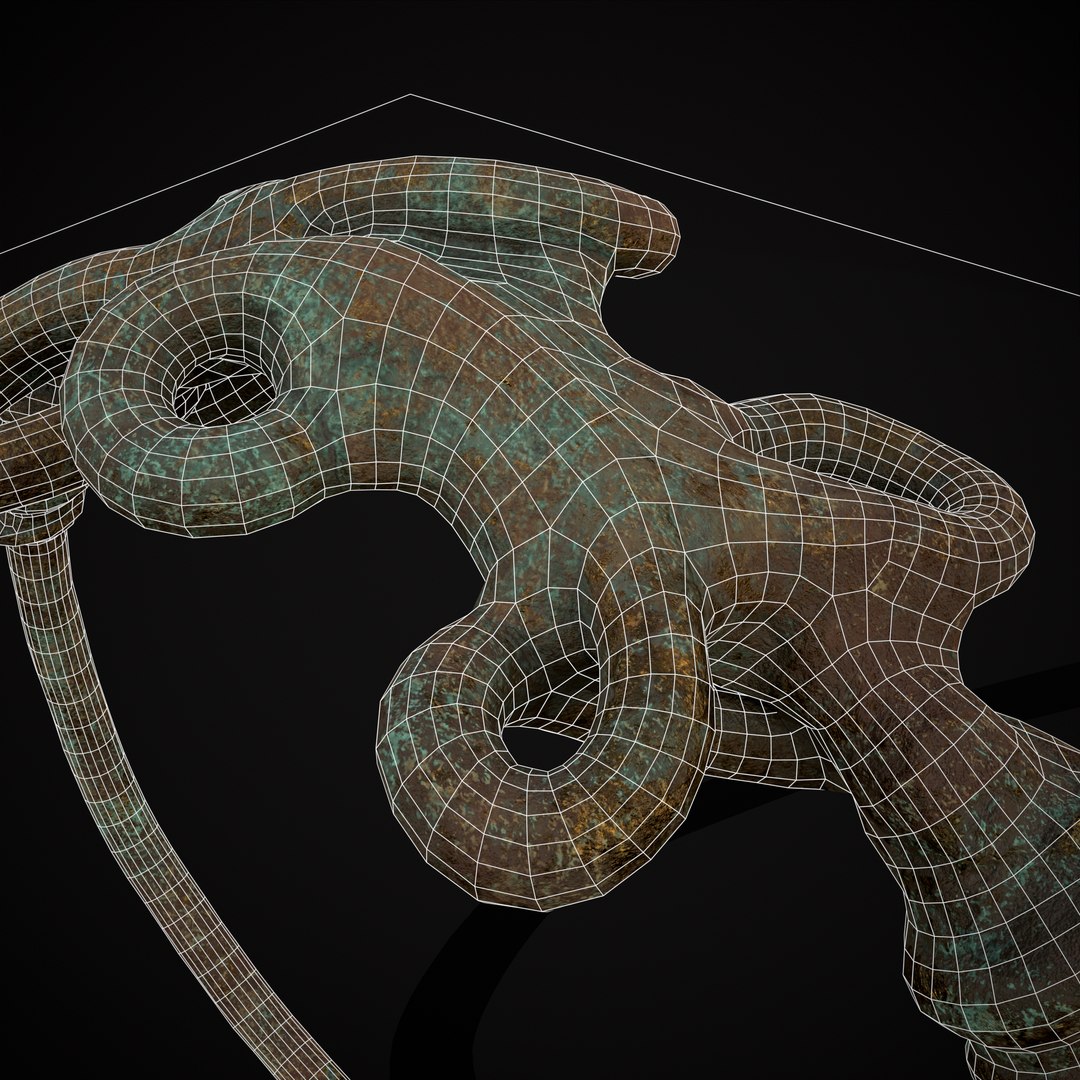 3D Corroded Twisted Wire Gold Ring Model - TurboSquid 1989153