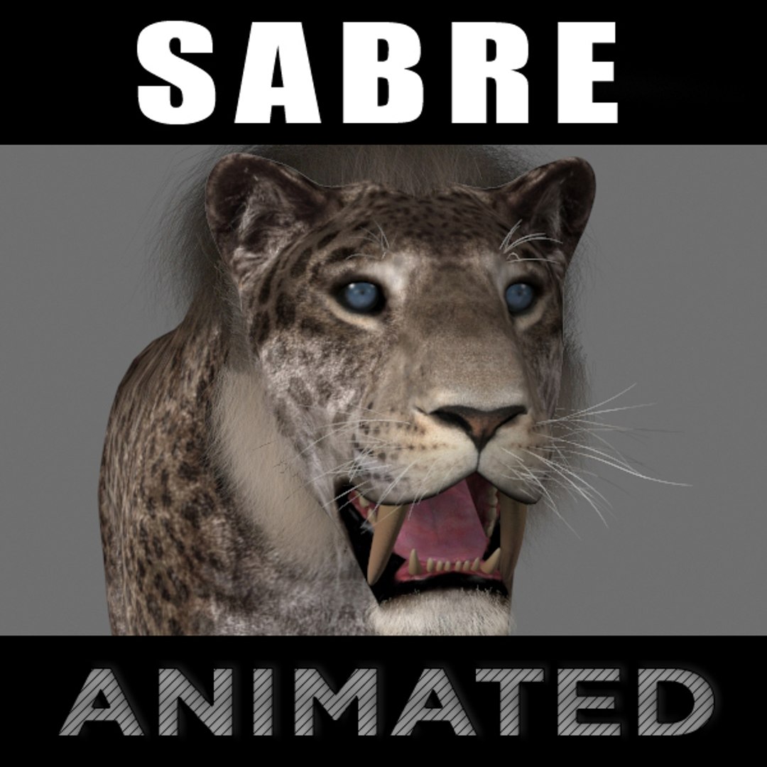 3D model female sabretooth - animation - TurboSquid 1361962