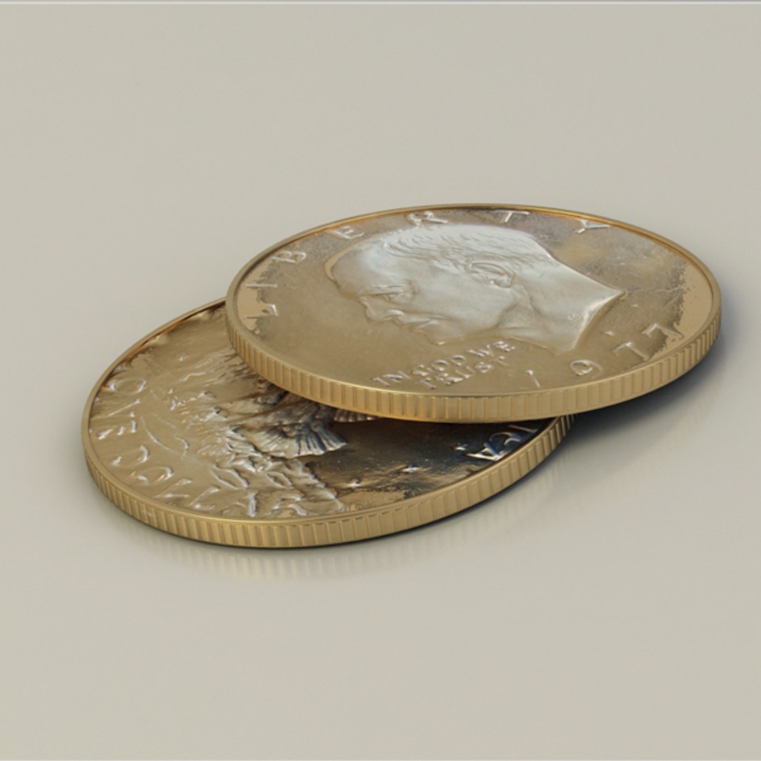 Eisenhower Coin Dollar 3d Model