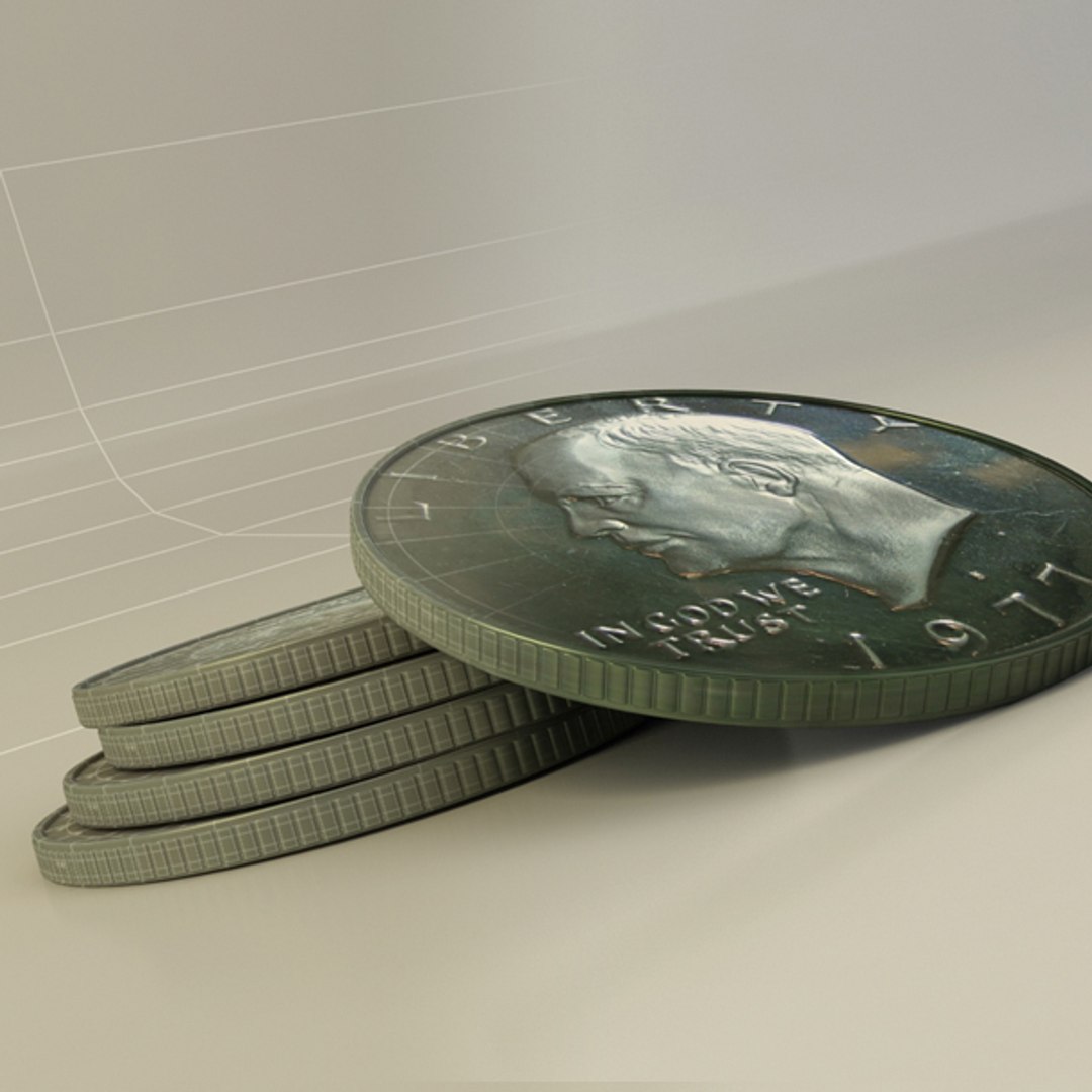 Eisenhower Coin Dollar 3d Model