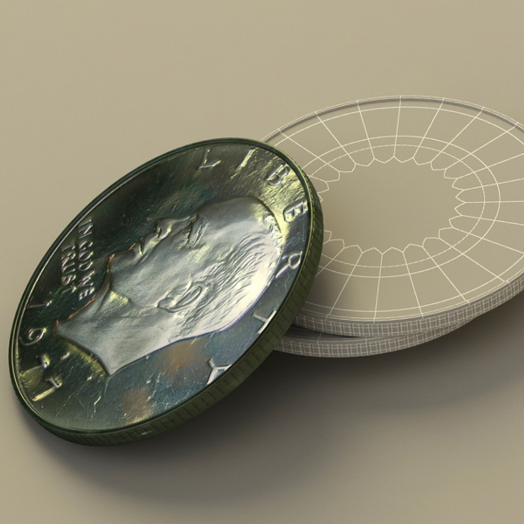 Eisenhower Coin Dollar 3d Model