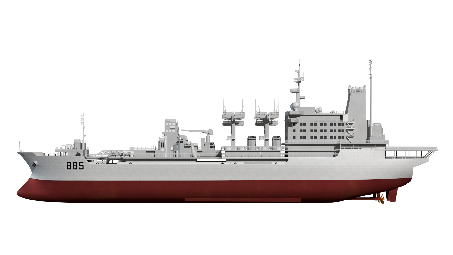 Qinghai Lake Supply Ship 885 Of The PLA Navy Model - TurboSquid 1931437
