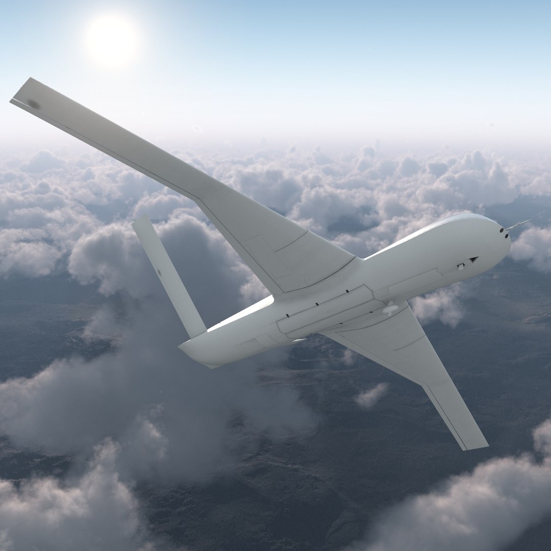 General Atomics Avenger Uav 3d 3ds