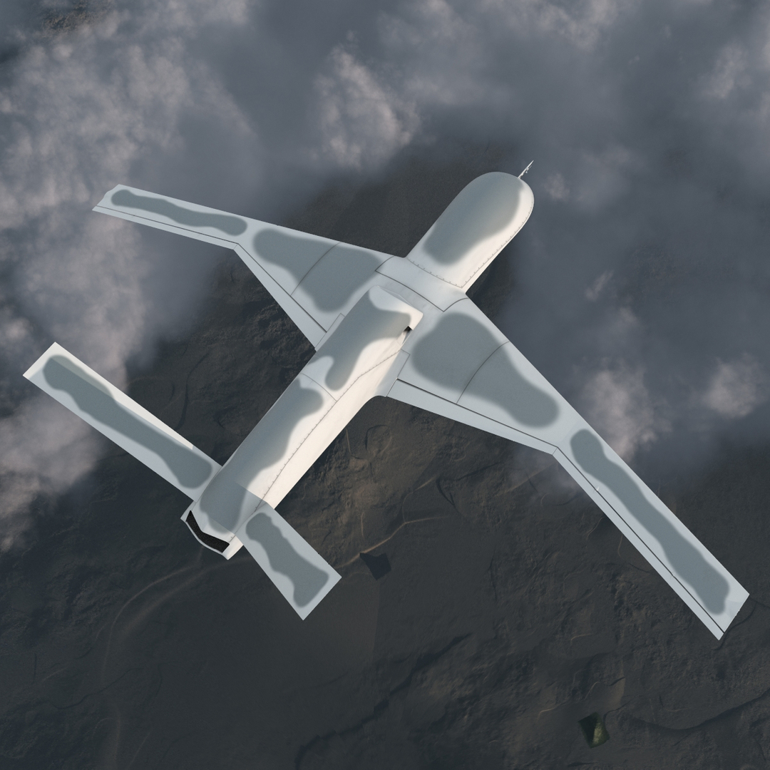 general atomics avenger uav 3d 3ds