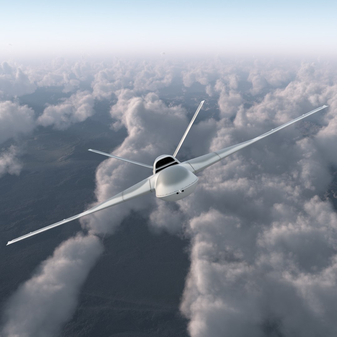 General Atomics Avenger Uav 3d 3ds